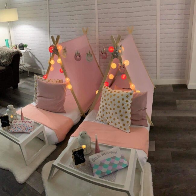 Pamper Party Gallery - Fancy Fort Sleepover Parties